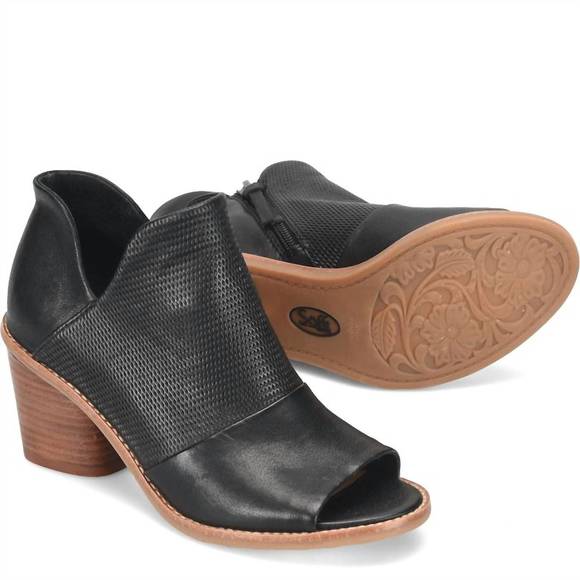Sofft | Shoes | New Sofft Womens Molly Open Toe Bootie In Black | Poshmark